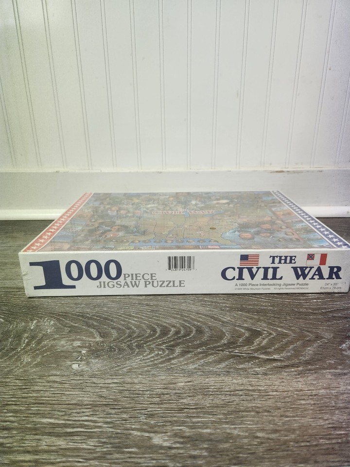 White Mountain JIG SAW PUZZLE THE CIVIL WAR 1000 Pc 24" x 30" NEW IN ...