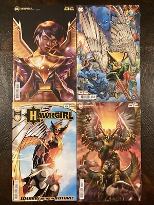 HAWKGIRL #1 1:50,25 MANHANINI WALKER CHEW LUCAS VARIANT SET OF 4 DC ...
