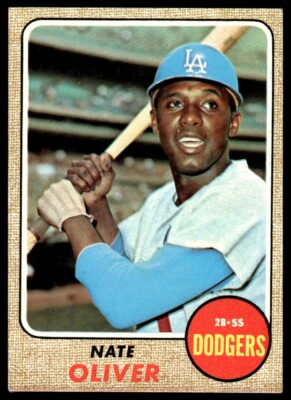 1968 Topps Nate Oliver Los Angeles Dodgers #124 | eBay