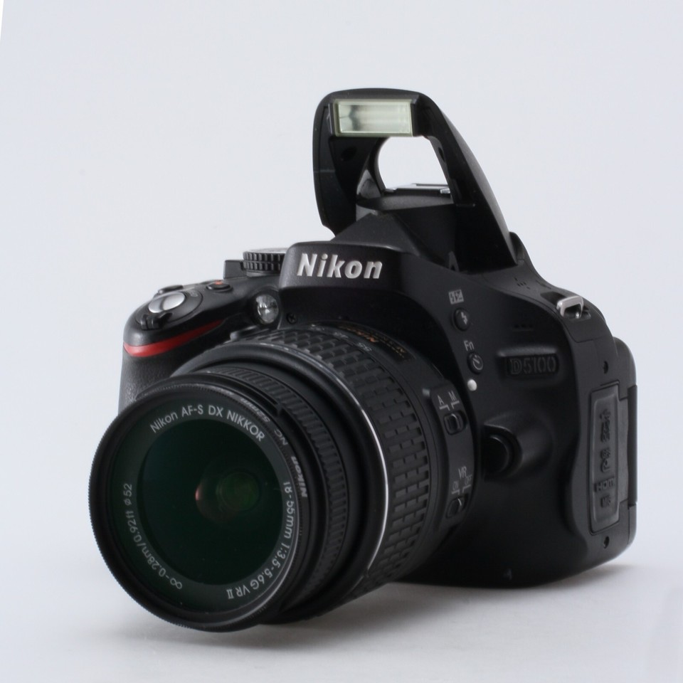 【MINT】Nikon D5100 24.2 MP+AF-S DX 18-55mm f/3.5-5.6GⅡVR Lens Shutter ...