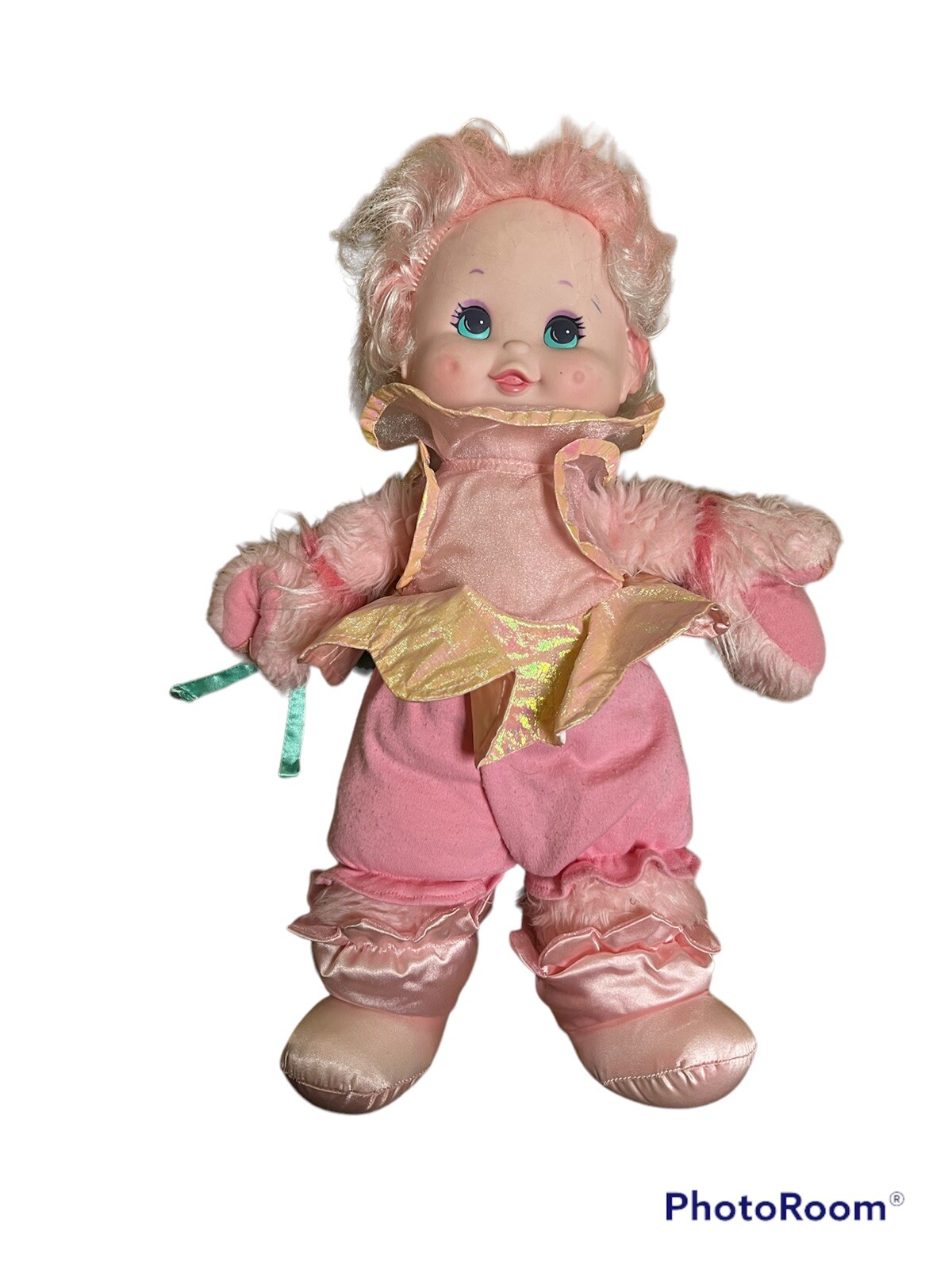 Vintage Wonder Whims 1985 Plush Rainbow Pink Doll 15" Marvin Glass ...