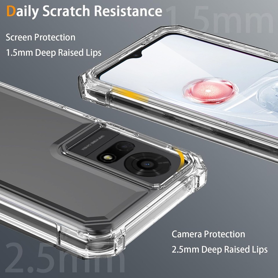 For TCL K24 T434D Phone Case Full Body Cover + Built-in Screen ...