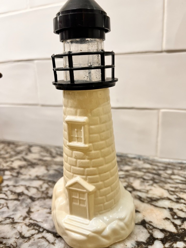 Lot of 7 VTG Old Spice Decanters Lighthouse,Wheel,Spyglass,Lantern ...