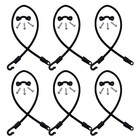 6pcs Boat Bungee Cord Tie-Down Kit - Kayak Deck Mount Elastic Rope ...