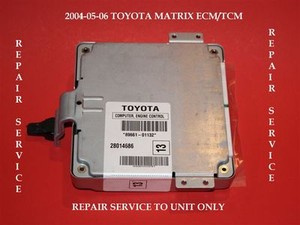 04 05 06 TOYOTA MATRIX ECU ECM REBUILD REPAIR SERVICE TRANSMISSION ...
