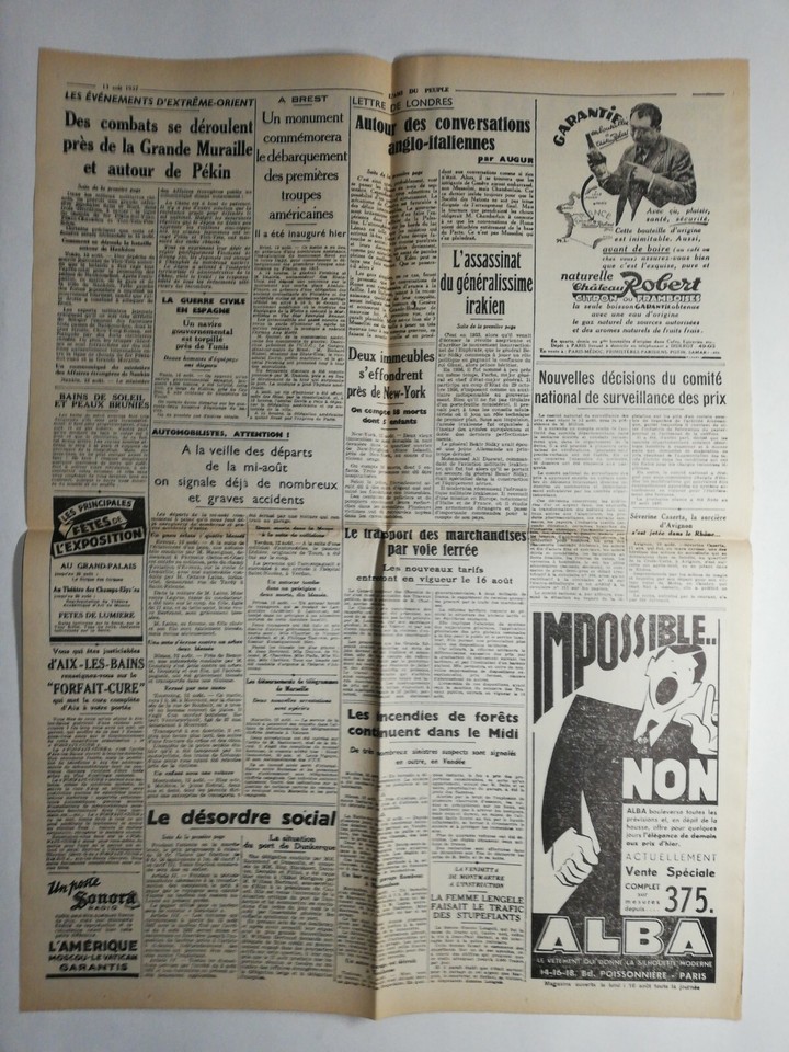 N246 La A from The Journal FRIEND OF People 13 August 1937 Fight Big ...