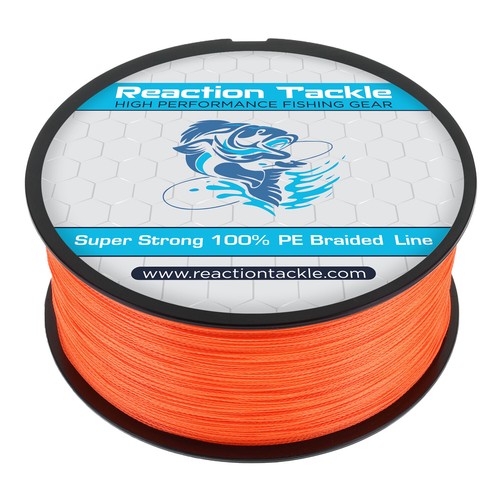 Reaction Tackle High Performance Braided Fishing Line / Braid - Hi Vis ...