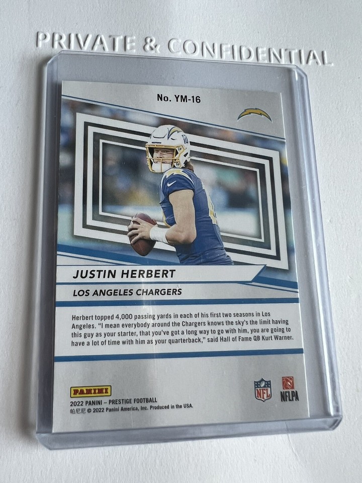 2022 Panini Prestige - Youth Movement #YM-16 Justin Herbert | eBay