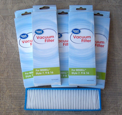 Bissell Vacuum Filter Style 7 9 16 lot of 5 Great Value Filters | eBay