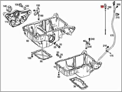 Genuine MERCEDES Oil dipstick 2740109010 | eBay
