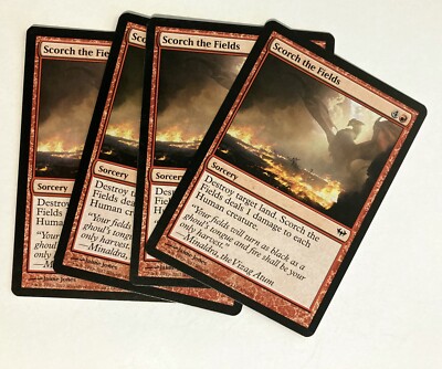 Scorch the Fields (4) Dark Ascension NM MTG Magic the Gathering | eBay