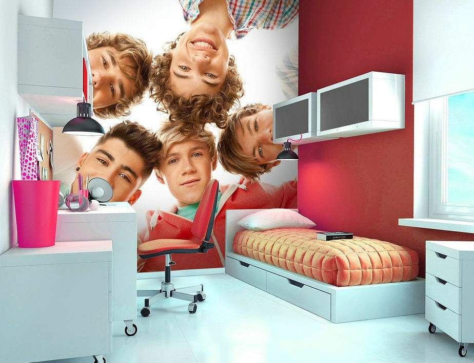 One Direction Bedroom One Direction Giant Wallpaper Mural Jump | I