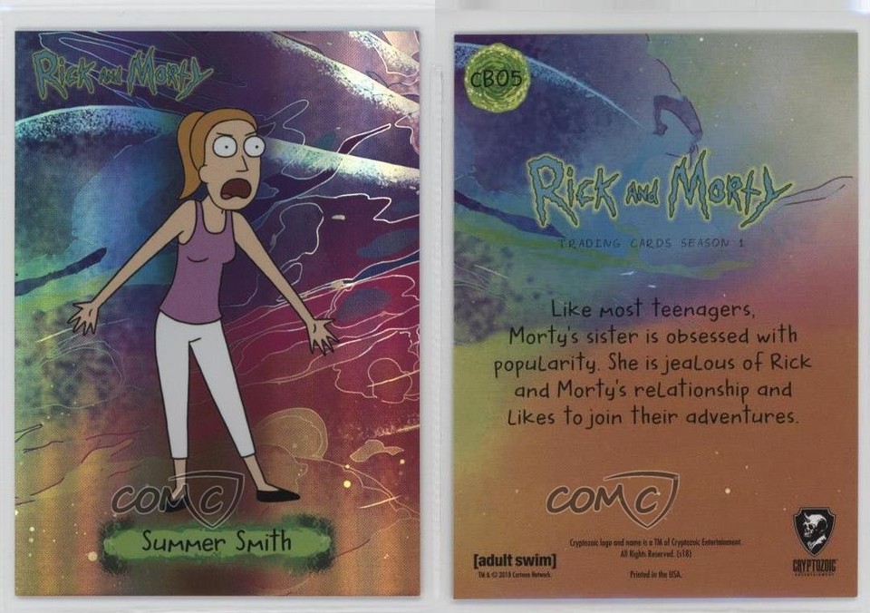 2018 Cryptozoic Rick and Morty Season 1 Characters Summer Smith #CB05 ...