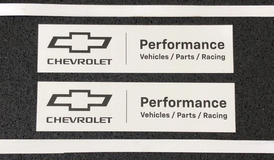 2 Chevrolet Performance Decals Stickers | Multicolor | Glossy | Vinyl ...