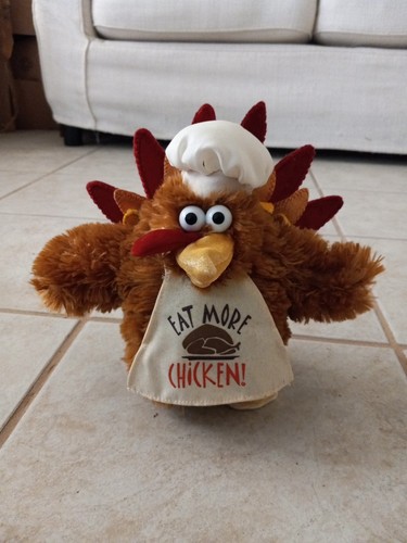 Dan Dee Collector’s Turkey Time Trot Plush Sing Dance Chicken 8” Works ...