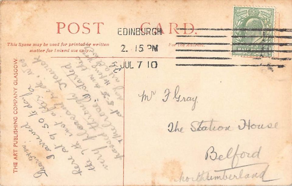 POSTCARD - SCOTLAND - SCOTT MONUMENT & PRINCES STREET - EDINBURGH ...