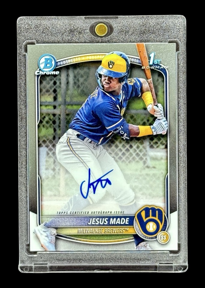 Jesus Made 1st BOWMAN ON-CARD AUTO AUTOGRAPH PROSPECT 2025 INVESTMENT ...