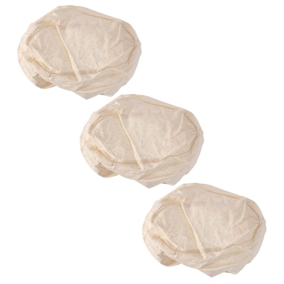 3Pcs Baking Liners Oval Cloth Covers for Fermentation Bread Baskets ...