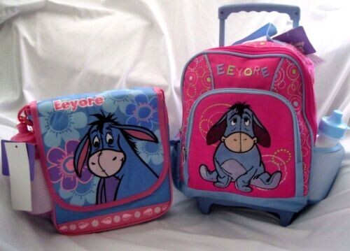 WALT DISNEY WINNIE THE POOH EEYORE 16" ROLLING BACKPACK & MATCHING ...