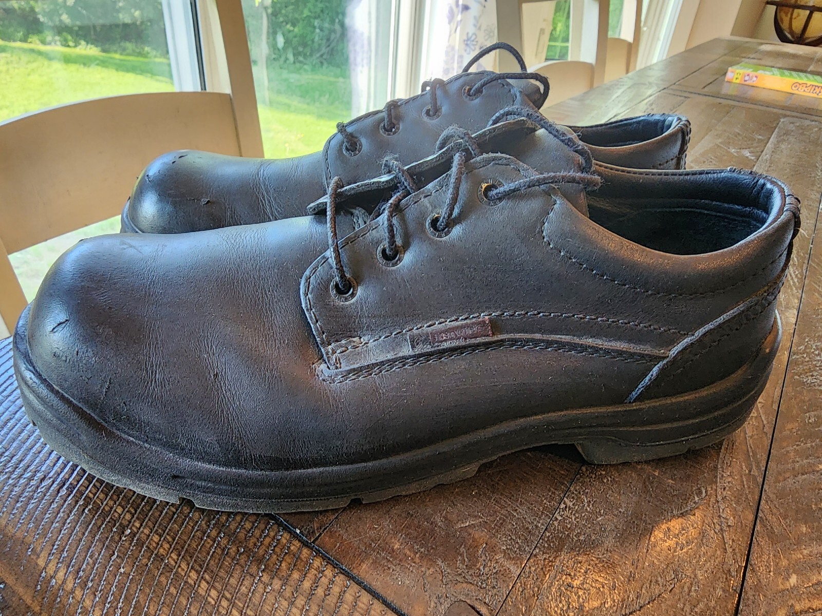 RED WING 6633 Mens Size 12 EE Black Steel Toe Work Safety Shoes | eBay