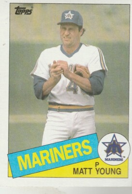 FREE SHIPPING-MINT-1985 Topps #485 Matt Young Mariners PLUS BONUS CARDS ...
