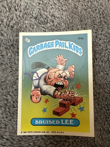 1986 Topps Garbage Pail Kids Series 3 Bruised Lee #94a W/ copyright on ...