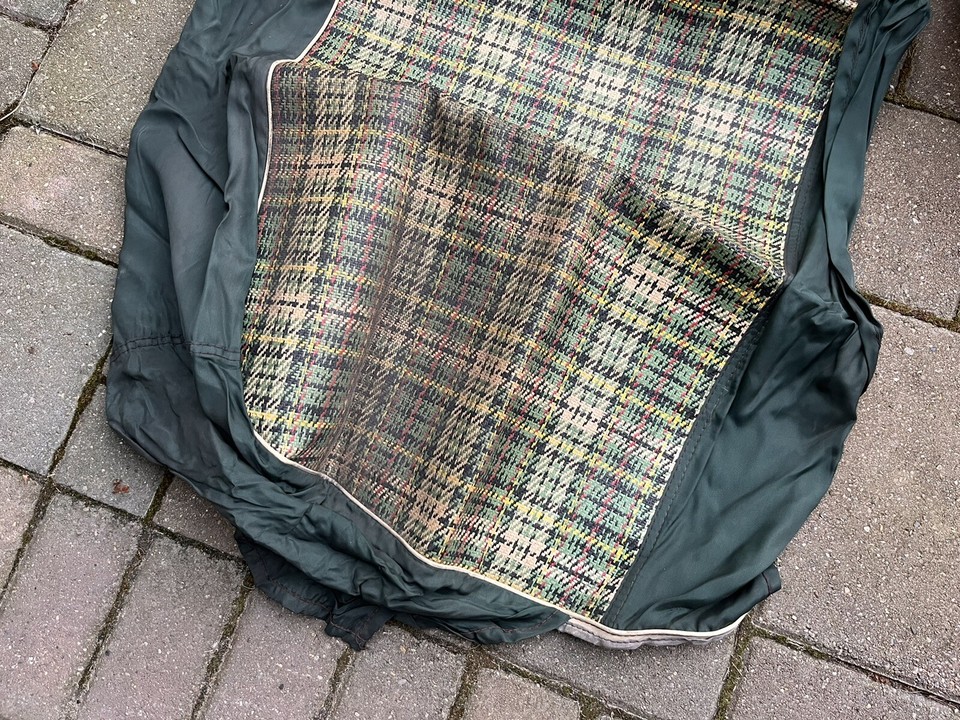 1950s Solid Bench Seat Cover Rear Cushion and Seat Back And Other Green ...