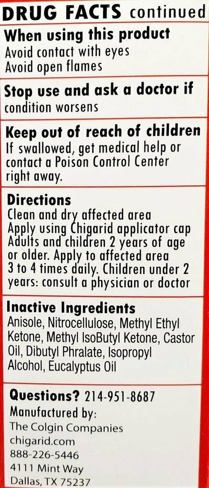 Chigarid External Analgesic Insect Bite Pain Itching Quick Relief ...