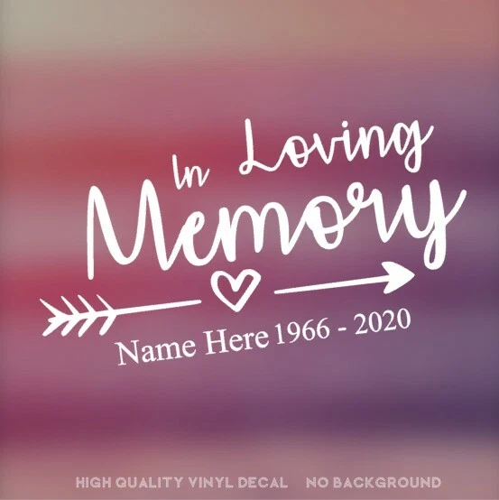 In Loving Memory Decals Small