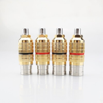 4Pcs CGF XLR Socket Hifi Audio Adapter 3Pin Male Female to RCA Female ...