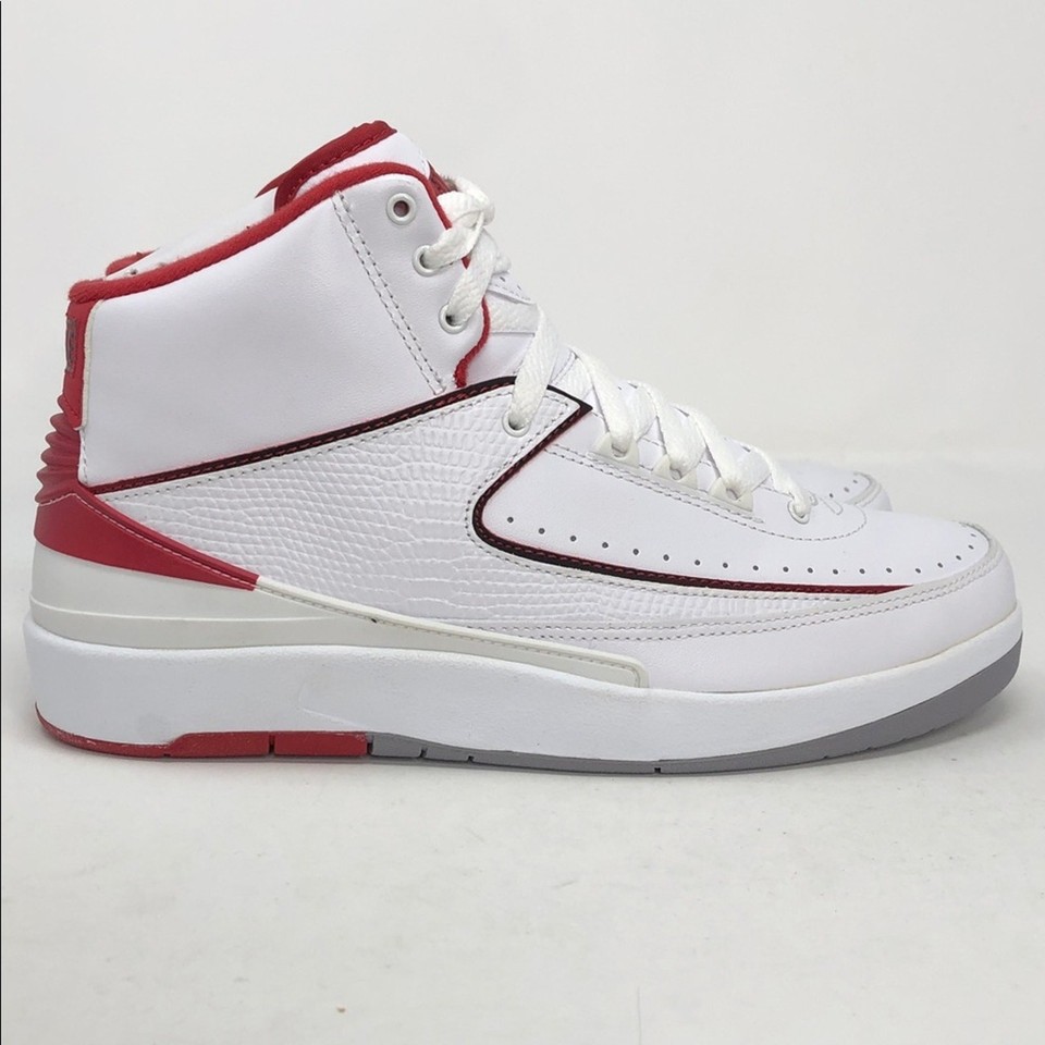 Air Jordan 2 Retro 2014 Chicago Home 385475-102 Varsity Red Sneakers ...