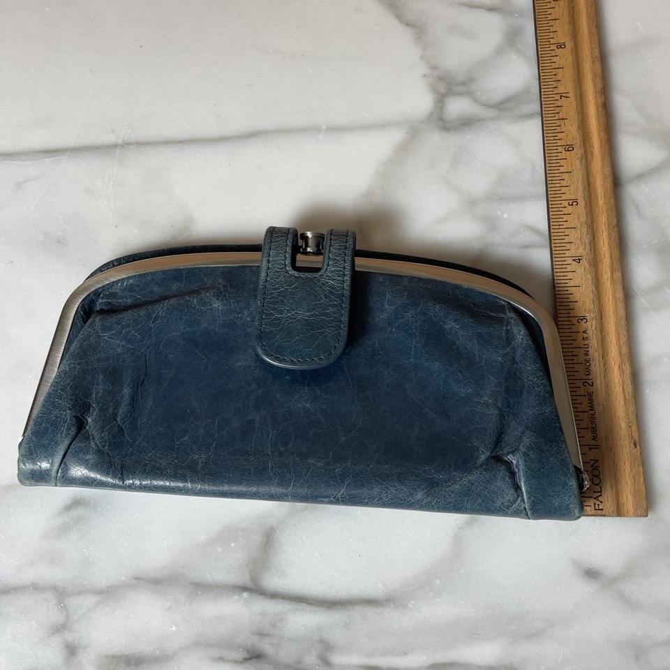 Hobo International Alice Leather Wallet Clutch Teal/Aqua Blue | eBay