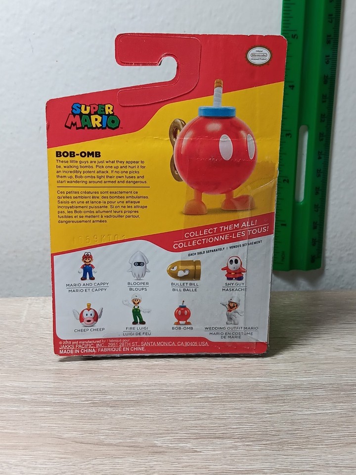 *FREE SHIP* 2.5" RED BOB-OMB Super Mario World of Nintendo Jakks ...