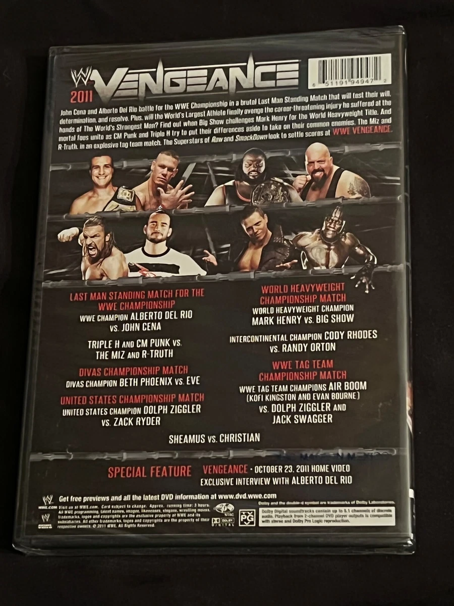 Wwe Vengeance 2011 Dvd