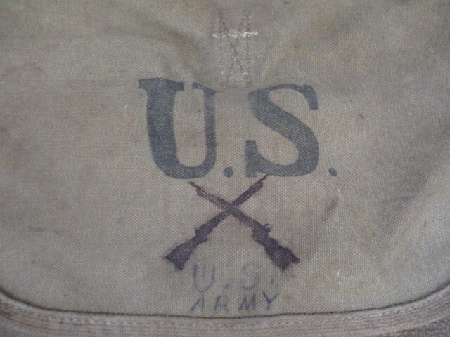 WWI Era US Army M1910 Haversack Pack - Khaki Color - Marked: LD Inc ...