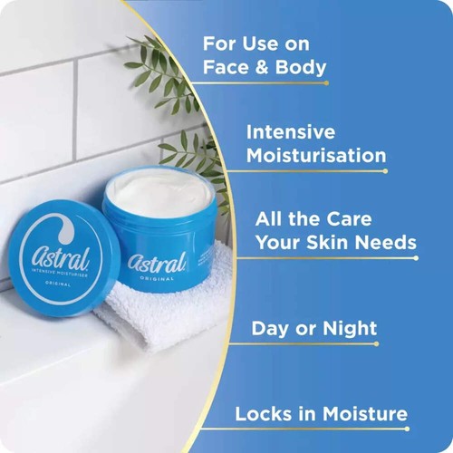 Astral Original Face And Body Intensive Moisturiser 50ml, 200ml & 500ml ...