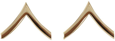 Polished Gold Private PV2 United States Army Rank Insignia Pin | eBay