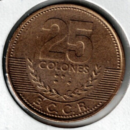 2001 Costa Rica Circulated 25 Colones Coin | eBay