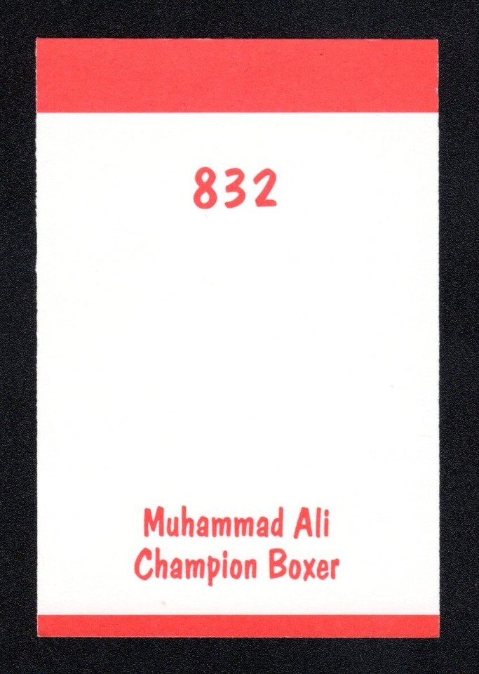 Muhammad Ali Athlete Boxing Boxer Champ Vintage 1987 Motto Game Trivia ...