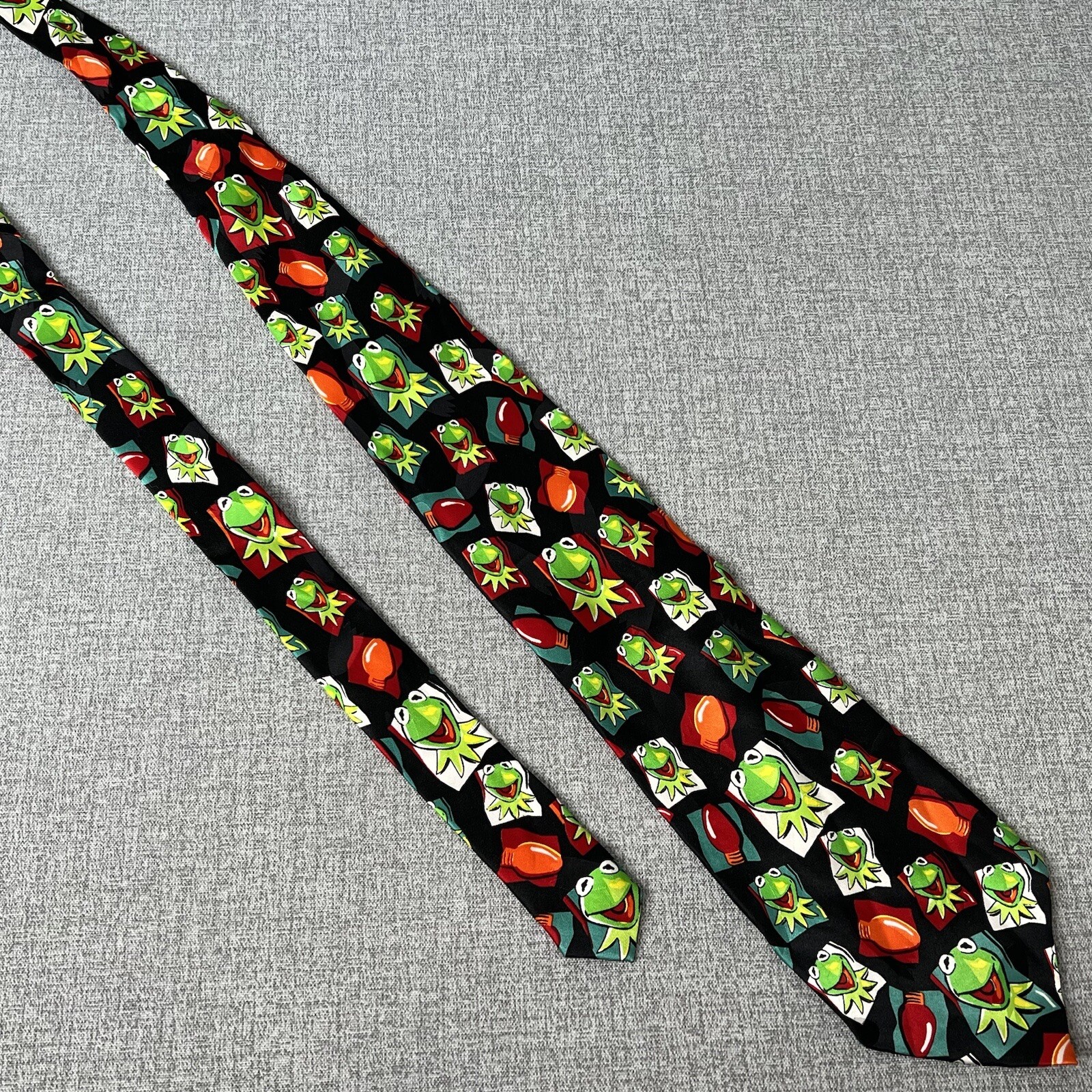 Vintage Jim Hensons Kermit the Frog Tie Mens Necktie … - Gem