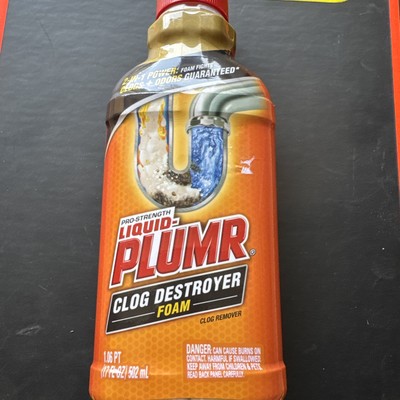 Liquid Plumber Clog Destroyer with Foaming Clog Fighter - 17 Ounces | eBay