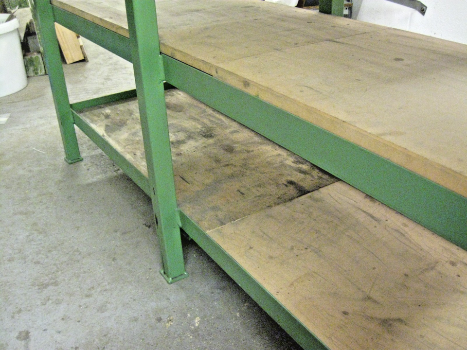 Steel framed work bench heavy duty, collection Melton Mowbray | eBay UK