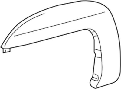 53847-35110 Toyota Extension, front wheel opening or arch moulding, rh ...