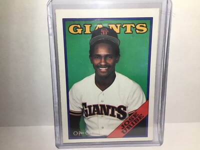 1988 o-pee-chee Topps #302 Jose Uribe Alignment Error, Color Misprint ...