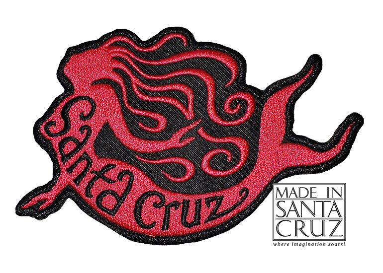 Santa Cruz Mermaid - High-quality, Iron-on Embroidered Patch by Tim ...
