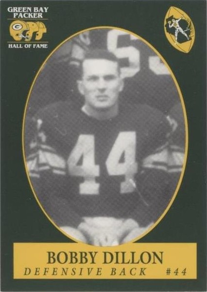 1992 Champion Cards Green Bay Packers Hall of Fame - #45 Bobby Dillon ...