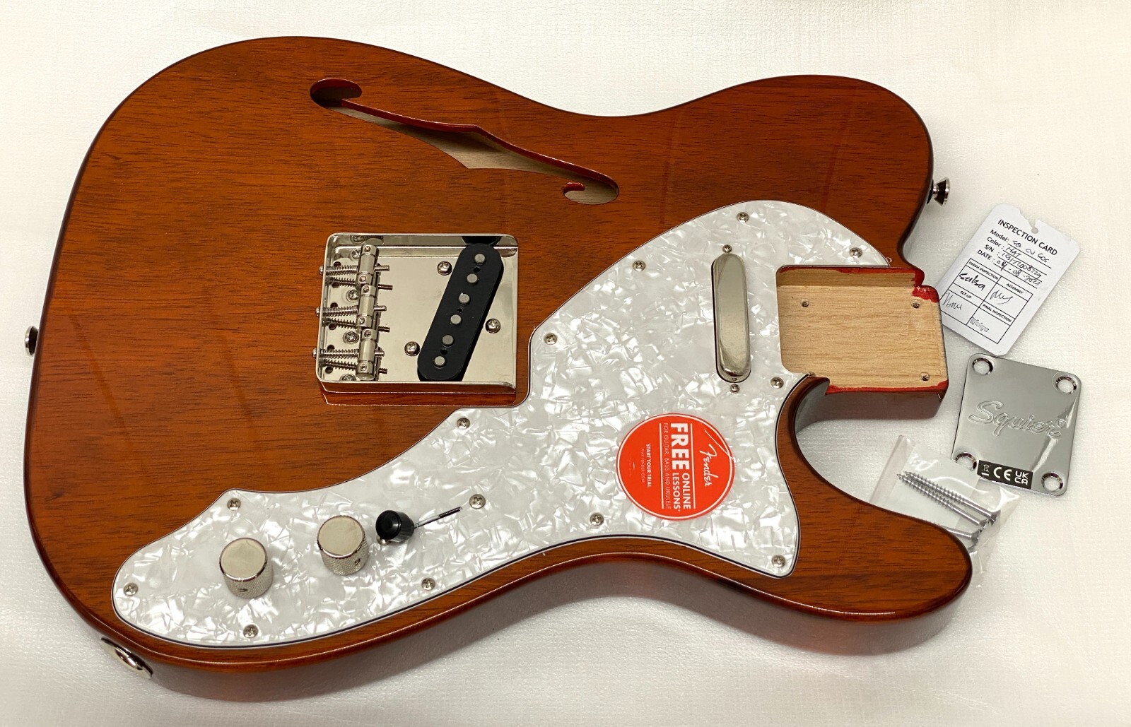 STANDARD THICKNESS Fender Squier Telecaster Thinline LOADED BODY ...