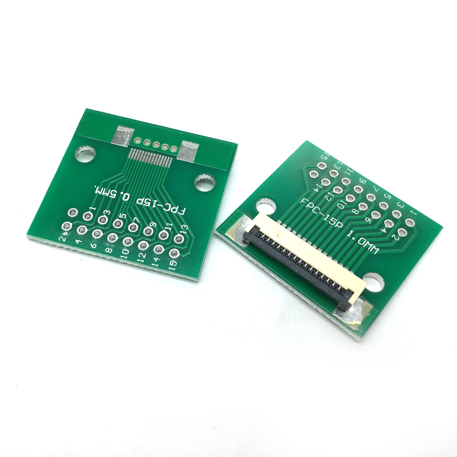 5PCS 15-pin FPC/FFC Flat Flexible Cable Adapter Board 1.0mm to 2.54mm ...