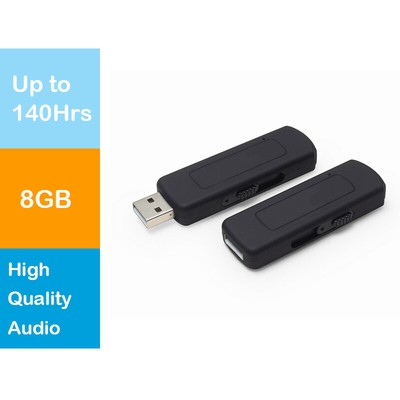 P - Hnsat UR-09 Mini 8GB Memory USB Flash Drive Digital Audio Voice ...
