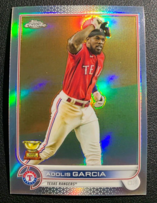 2022 Topps Chrome Adolis Garcia Refractor Rookie Cup Rangers #25 SP ...